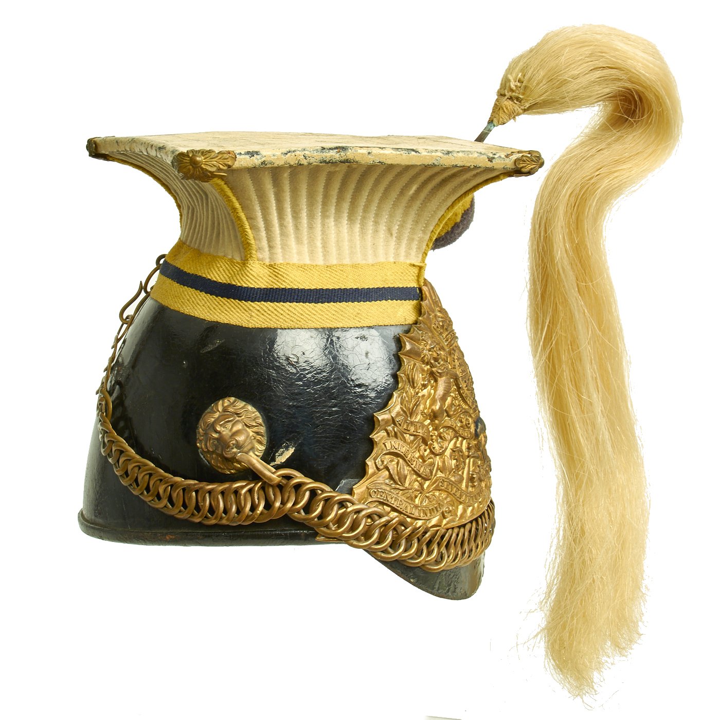 Original British Victorian Era 17th Lancers Other Ranks Chapka Helmet ...