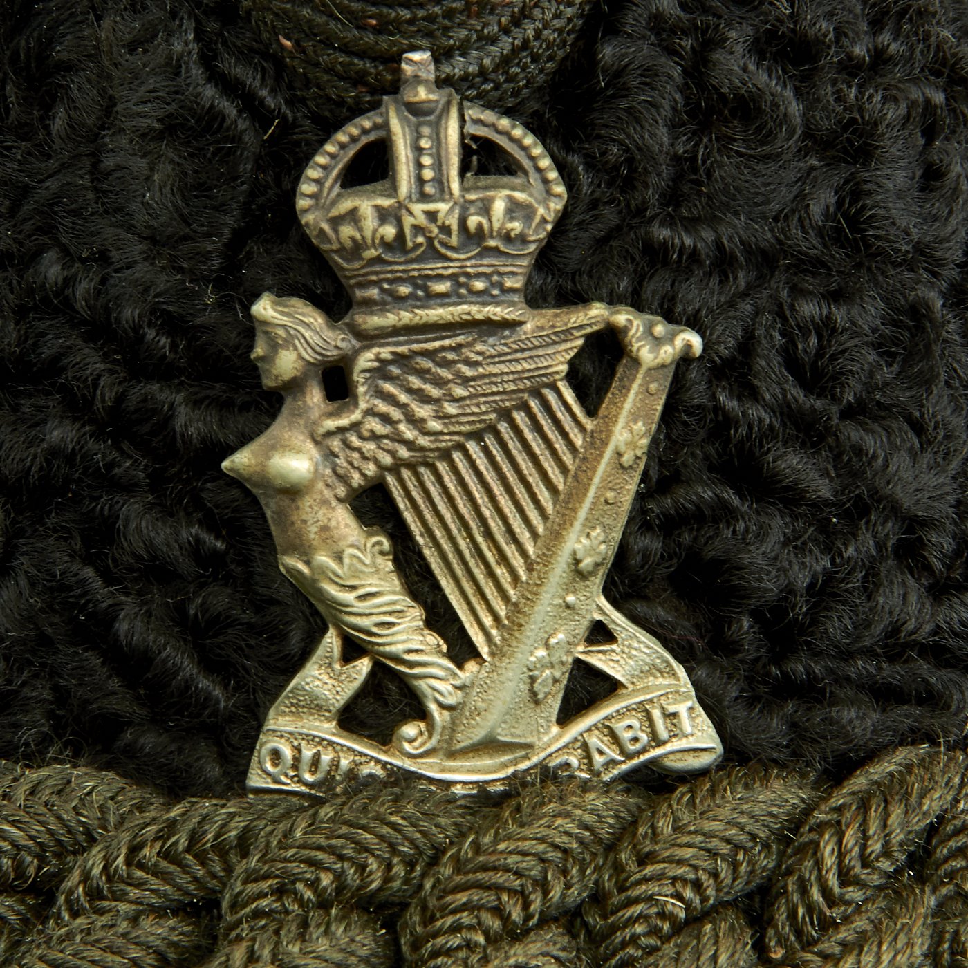 Original British Royal Irish Rifles Victorian Era Officer Dress Astrak ...