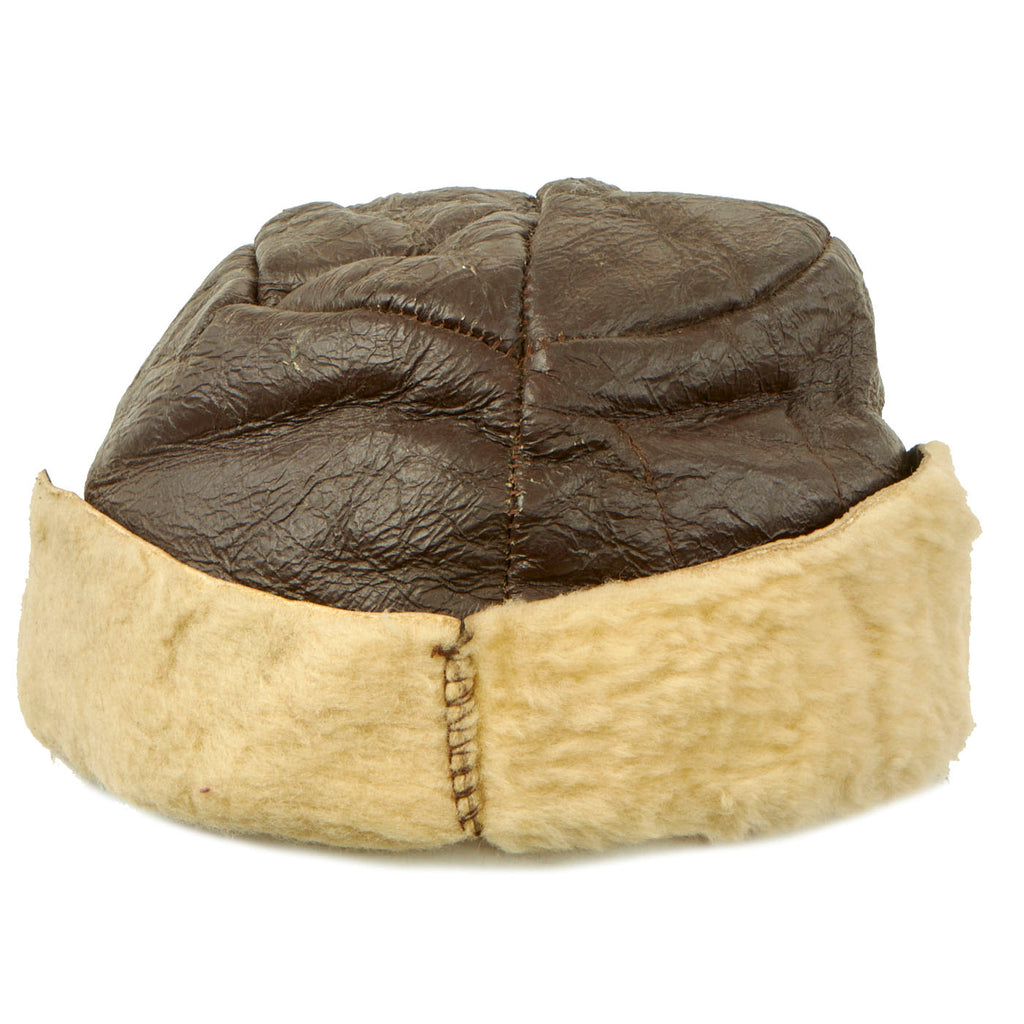 Original U.S. WWII USAAF B-2 Leather Flying Cap By Shaw-Barton Inc - S ...