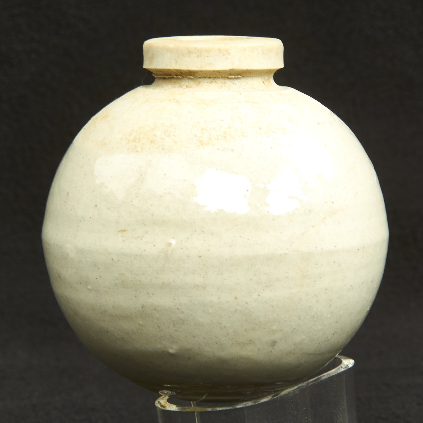 Original Japanese WWII Type 4 Ceramic Hand Grenade in White Clear Glaz ...