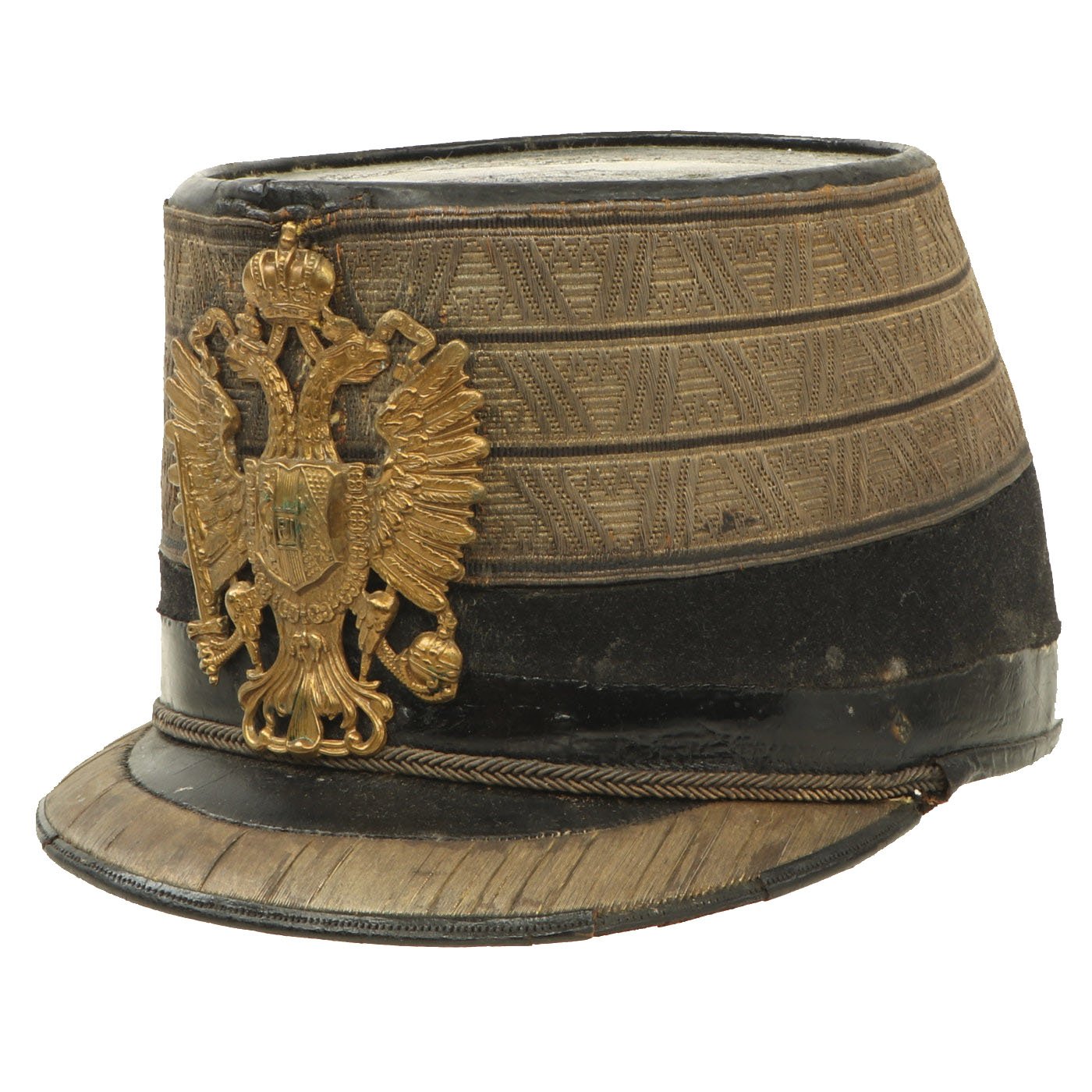 Original 19th Century Imperial Austrian Infantry Officer Shako ...