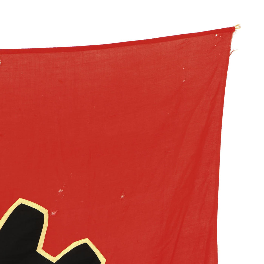 Original German WWII German DAF Labor Front 44" x 51" Fringed Banner F ...