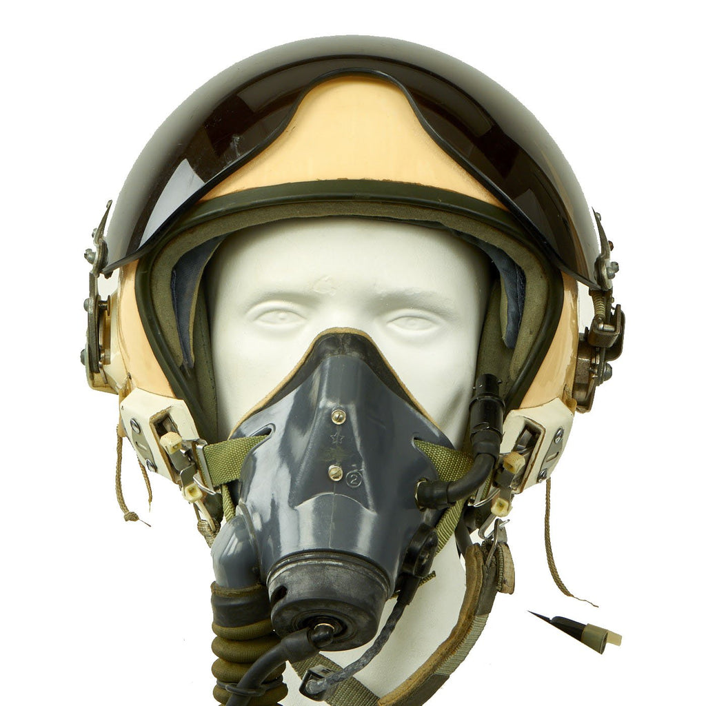 Original Cold War 1970s Soviet Air Forces MiG-23 Jet Pilot ZSh-5A Helm ...