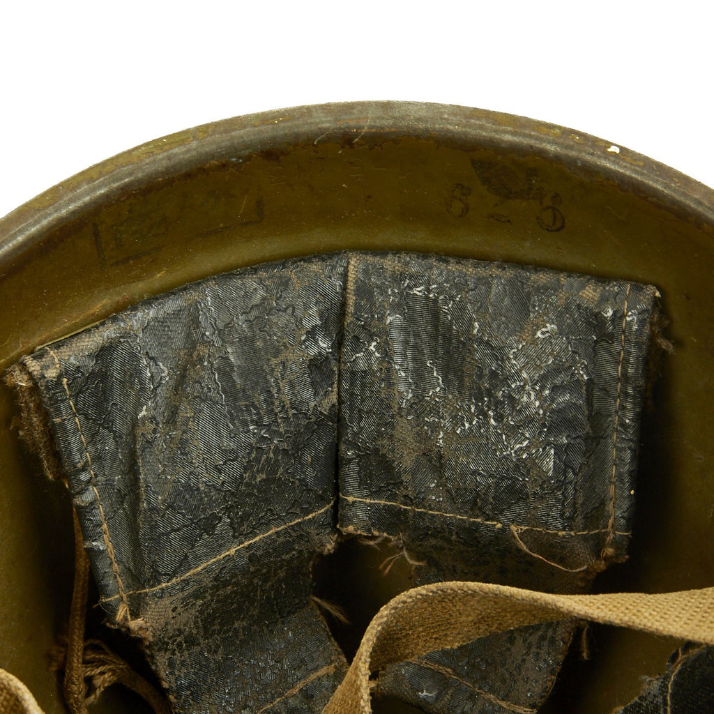 Original WWII Russian Soviet SSh-40 Steel Combat Helmet with Paint Sta ...