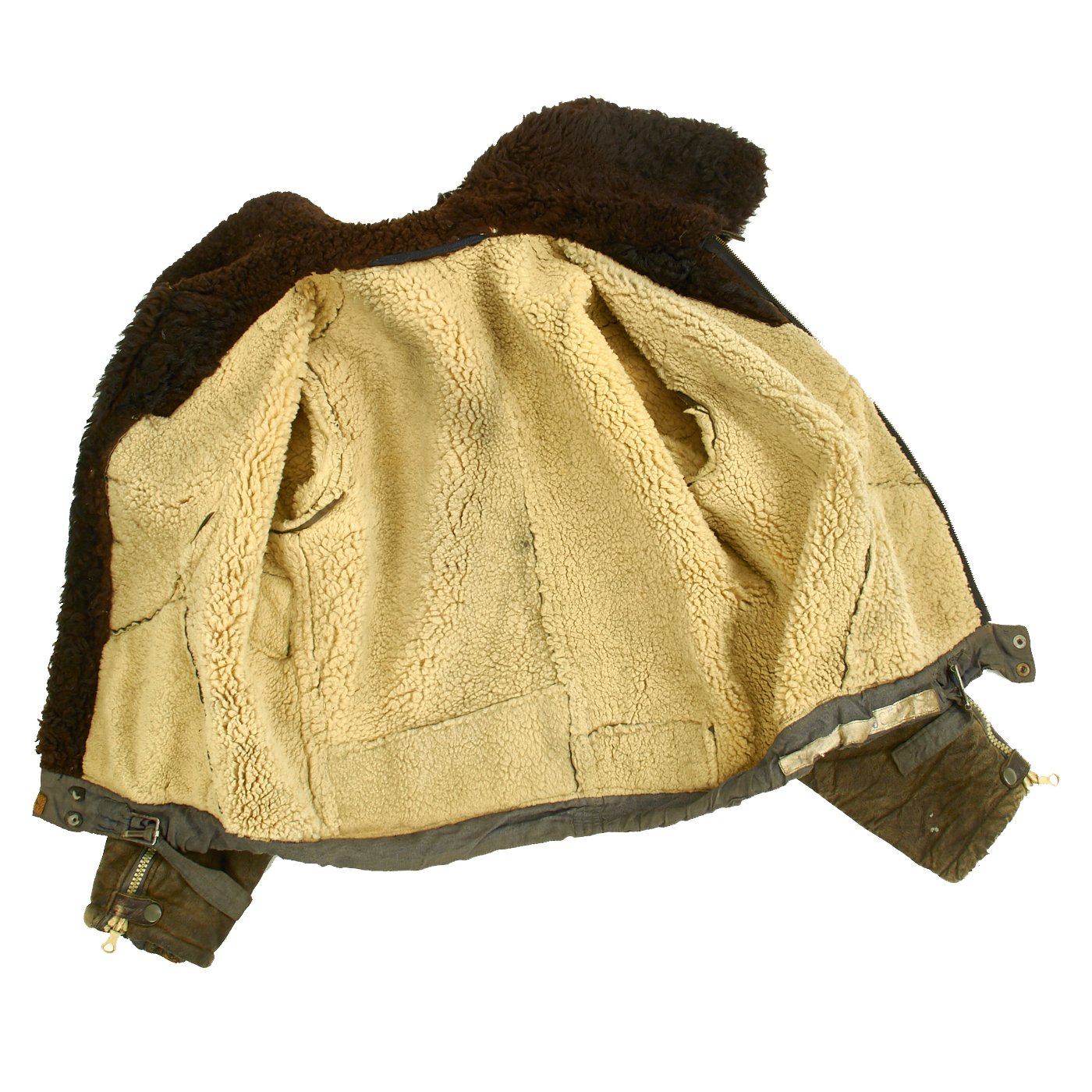 Original German WWII Luftwaffe Pilot Winter Flight Jacket ...