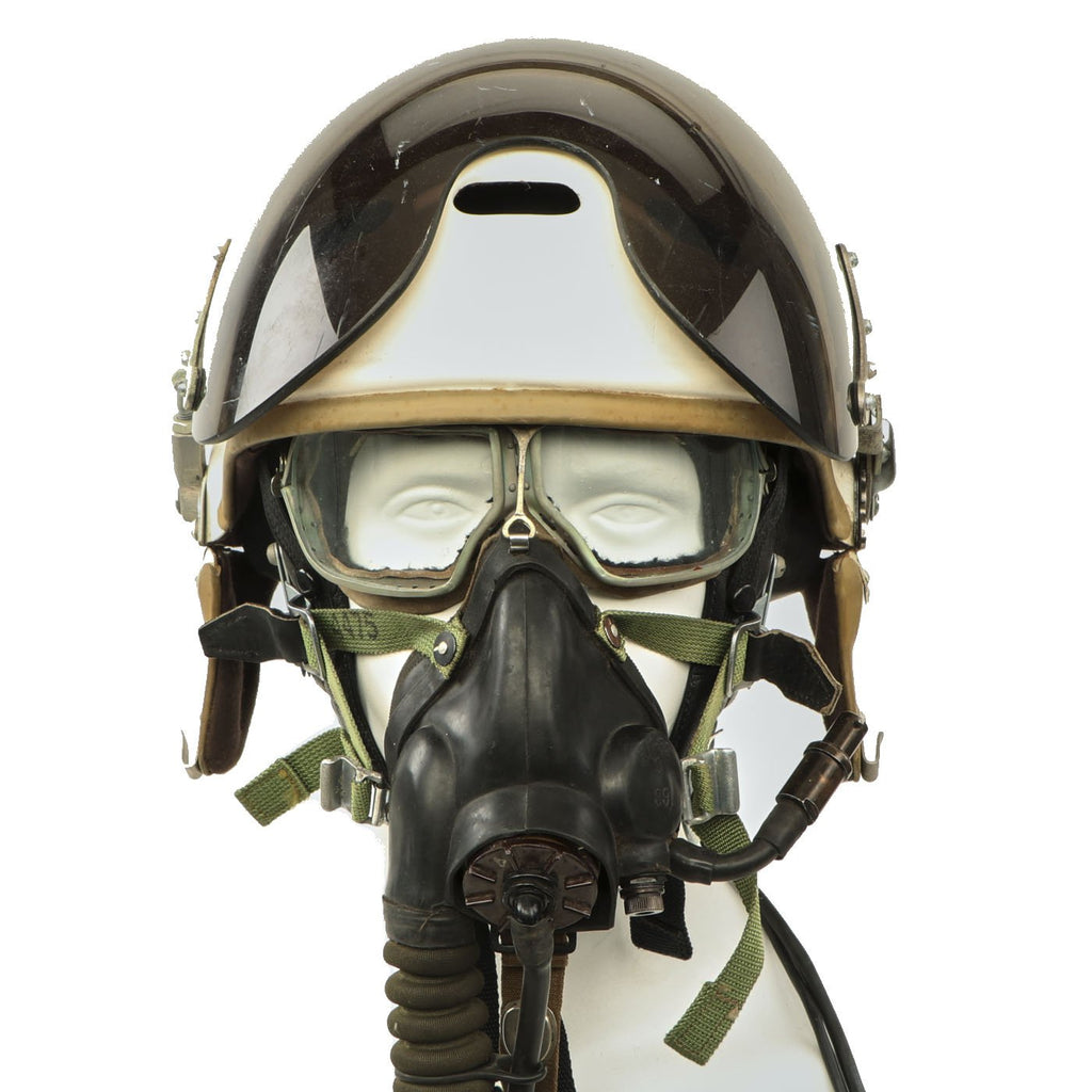 Original Cold War 1960s Soviet Air Forces MiG Jet Pilot ZSh-3M Helmet ...