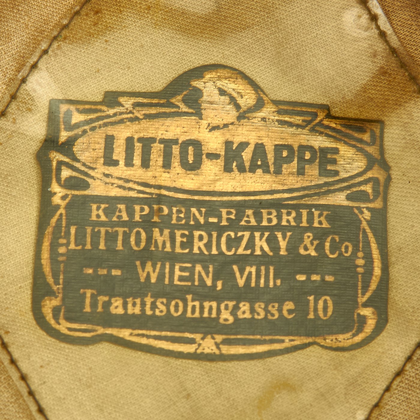 Original Austrian WWI Mountain Infantry Officer M1915 Field Cap - Litt ...