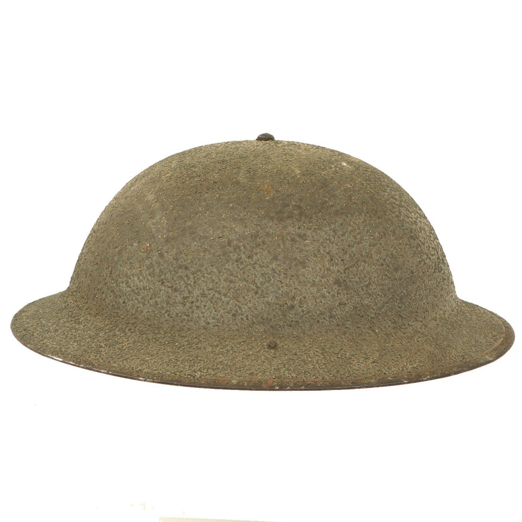 Original U.S. WWII M1917A1 Kelly Helmet with Textured Paint & Chinstra ...