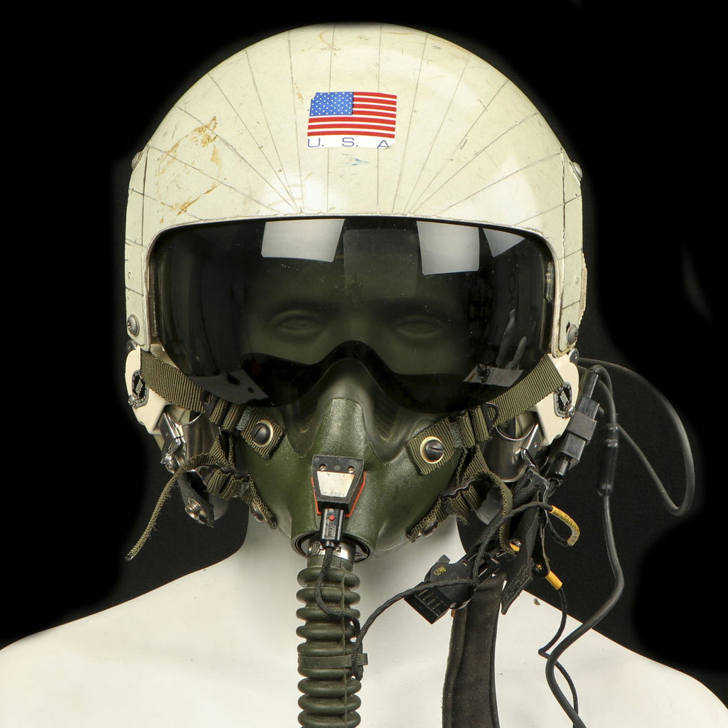 Original U.S. Vietnam War Era HGU-26/P Flight Helmet with Dual Visor a ...