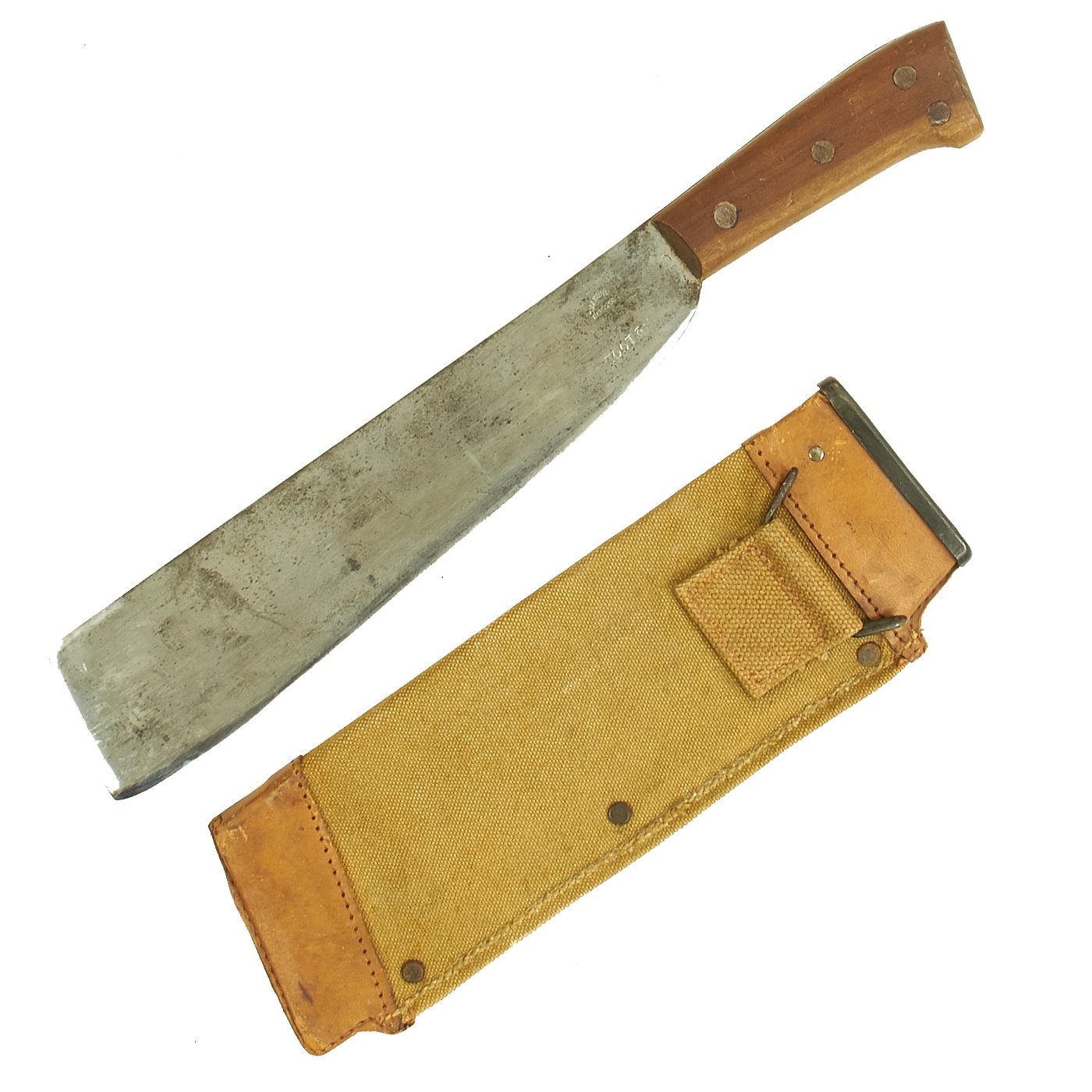 Original U.S. WWI - WWII USMC Square Tip Entrenching Machete by Collin ...
