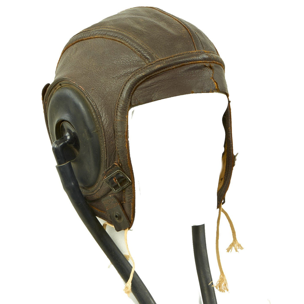 Original U.S. Navy WWII Leather Aviator Training NXSA-36914 Helmet by ...
