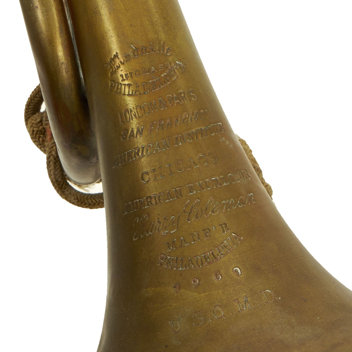 Original U.S. WWI Regulation Model 1892 Field Trumpet in G/F by Harry ...
