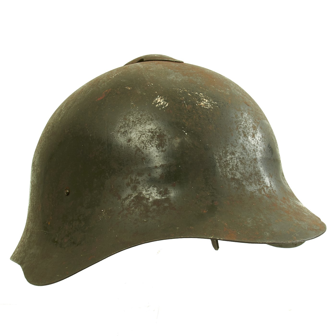 Original WWII Russian M36 Soviet SSh-36 Steel Combat Helmet with Leath ...