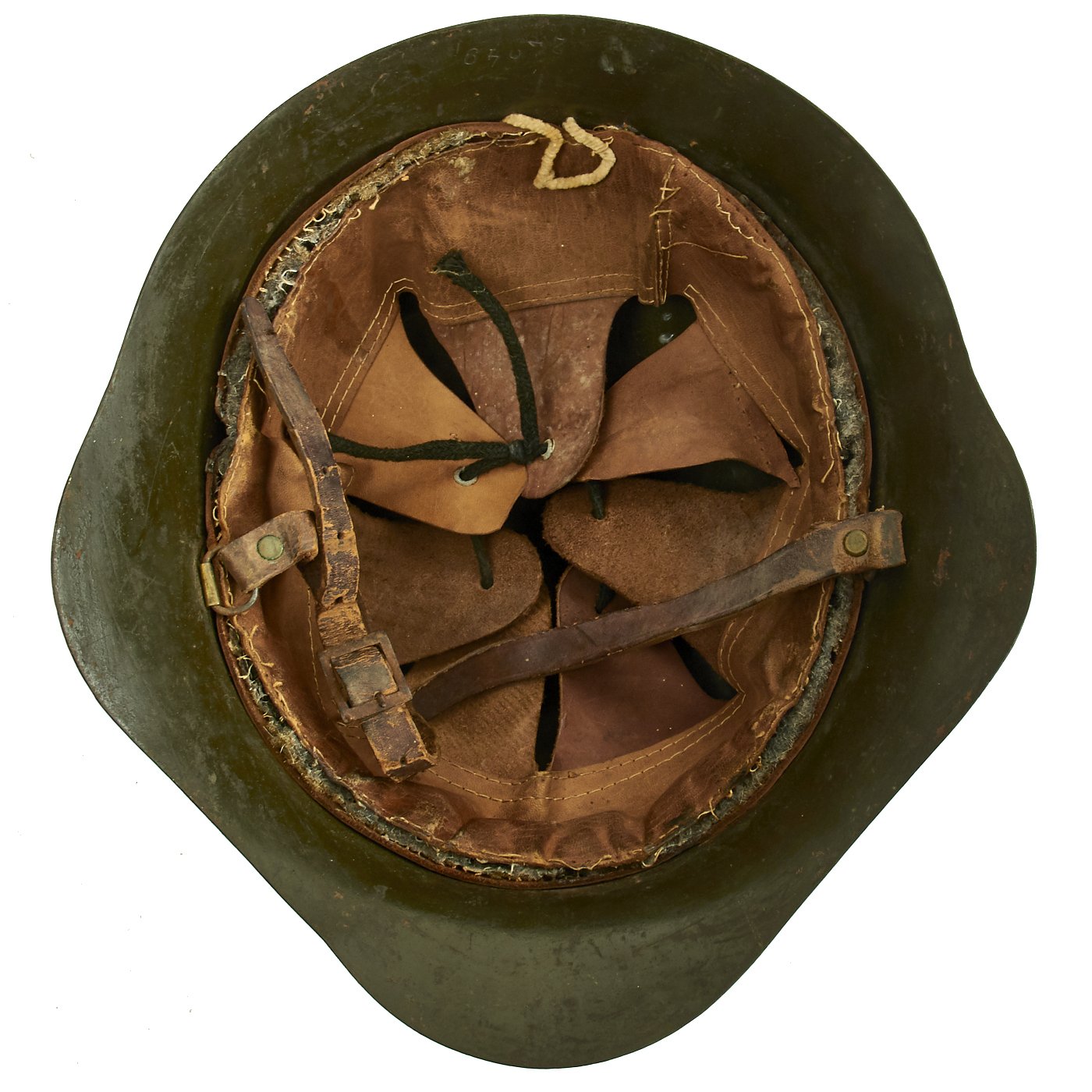 Original WWII Russian M36 Soviet SSh-36 Steel Combat Helmet with Leath ...