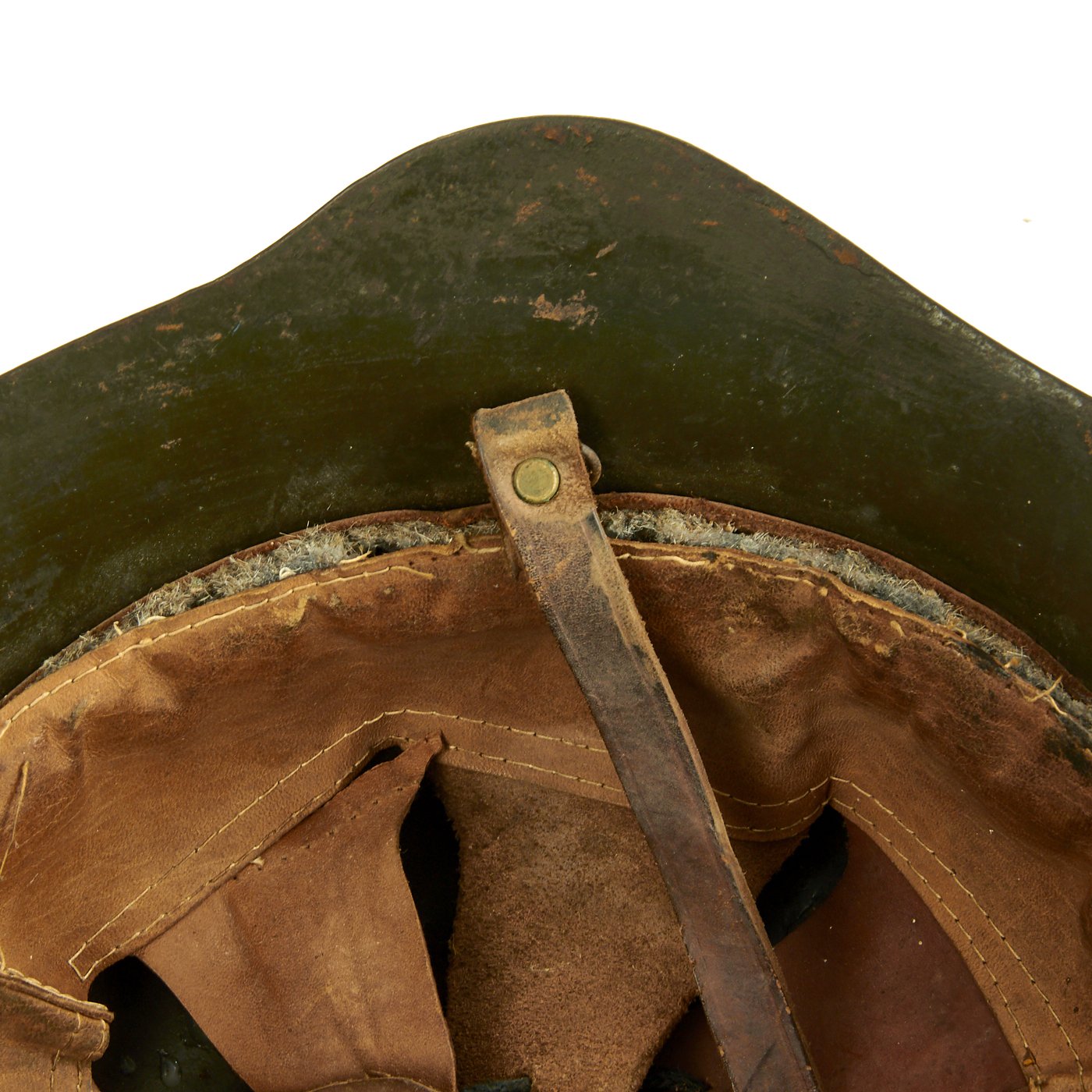 Original WWII Russian M36 Soviet SSh-36 Steel Combat Helmet with Leath ...