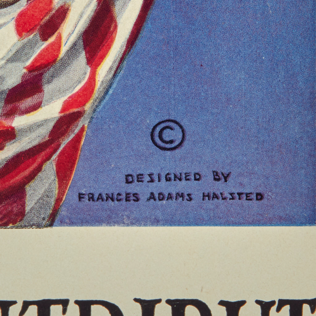 Original U.S. WWI Lady Liberty Government Bonds Investment Poster Desi ...