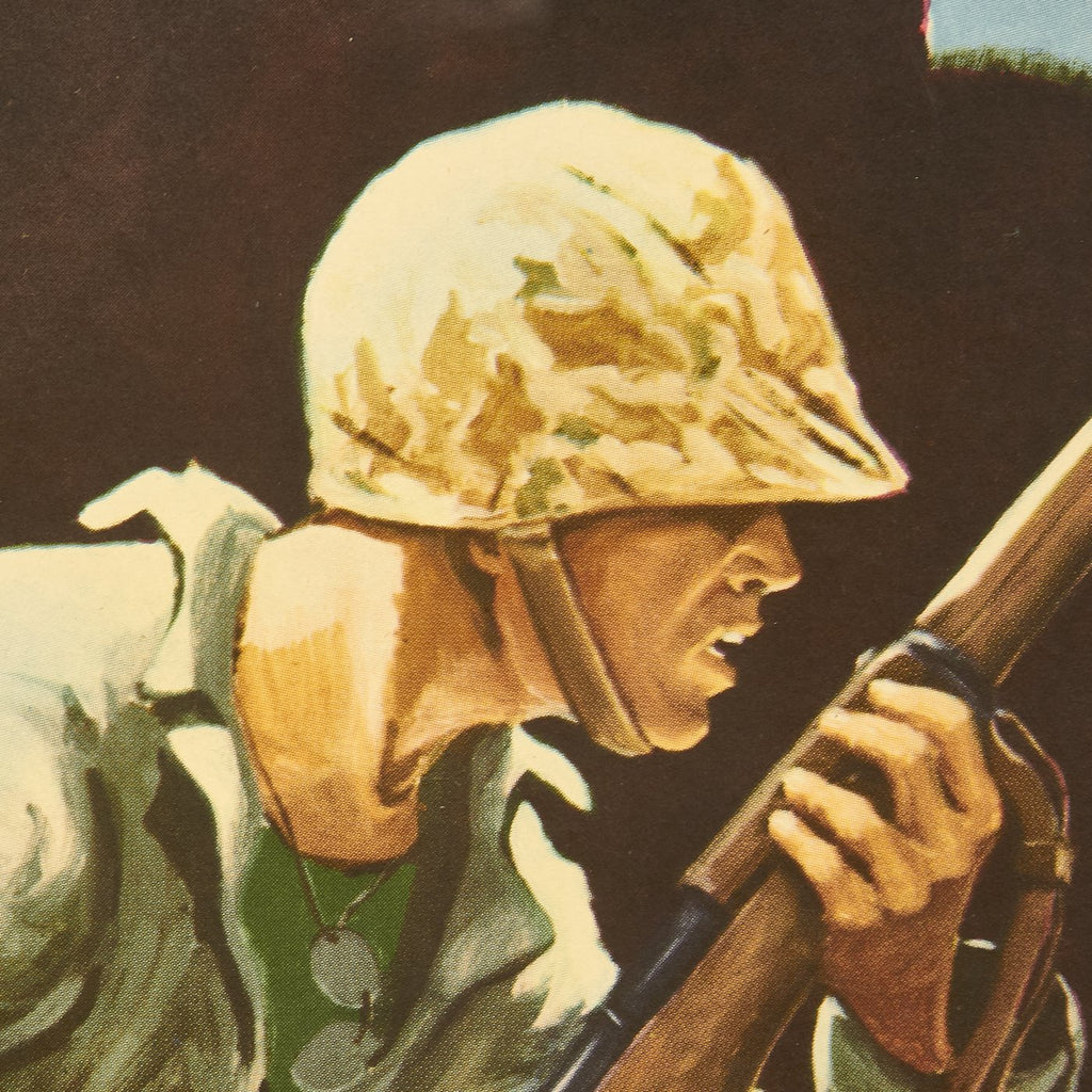 Original U.S. WWII Framed 1944 Marine Corps Enlistment Poster The Mars ...