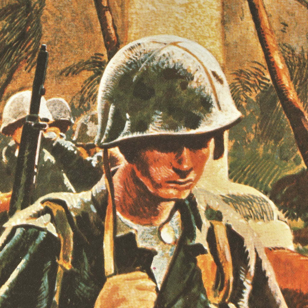 Original U.S. WWII 1945 Marine Corps Enlistment Poster SAIPAN and TINI ...