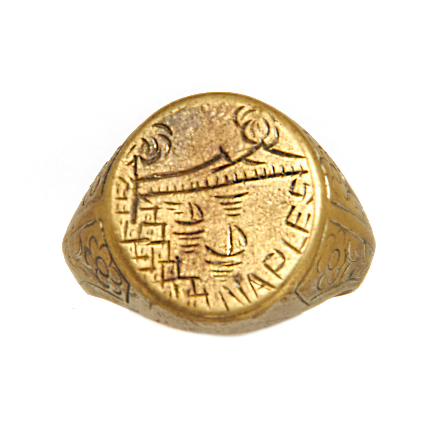Original U.S. WWII and Korean War Souvenir Ring Set - Naples, Philippi ...