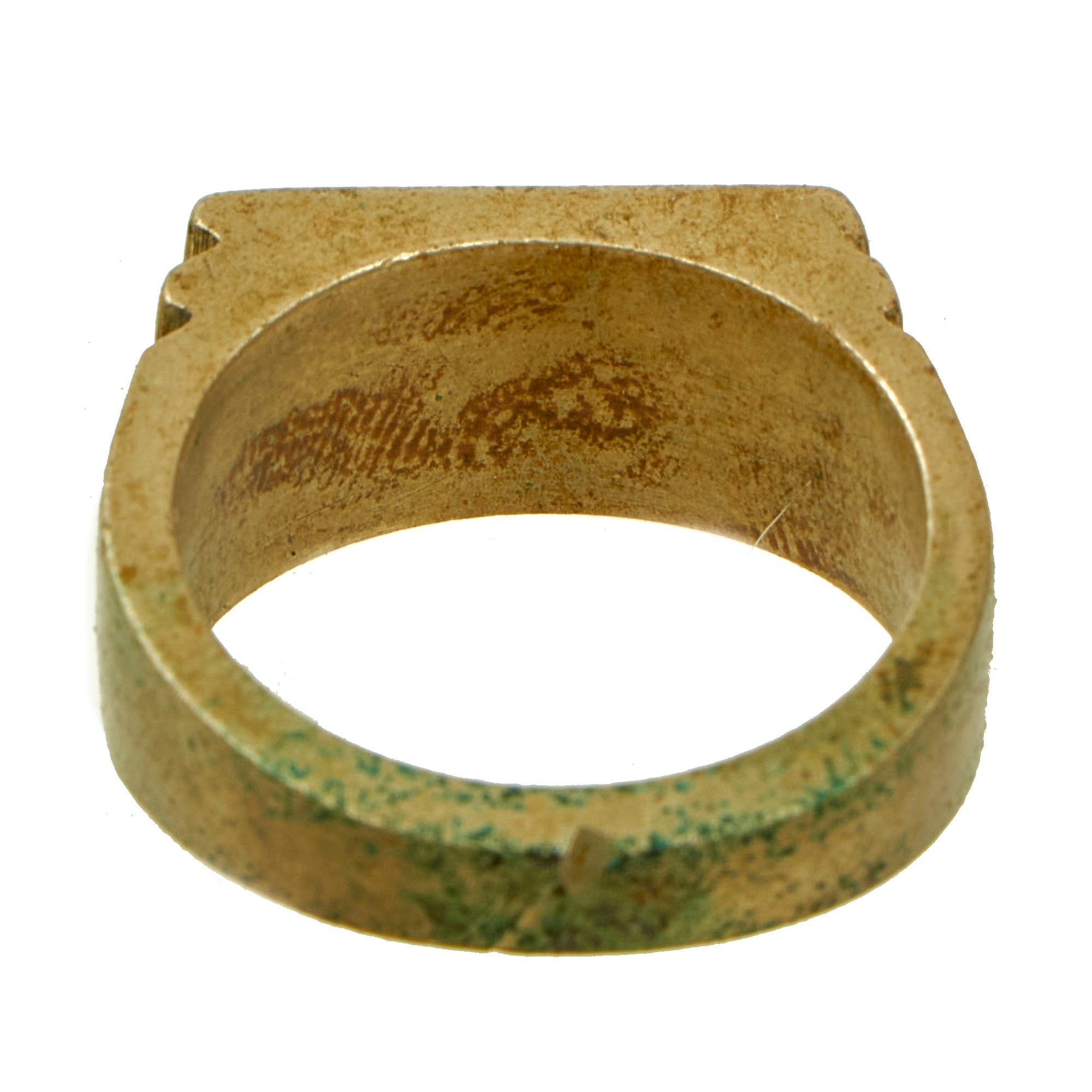 Original U.S. WWII Military Trench Art Ring Lot Featuring 33rd Infantr ...