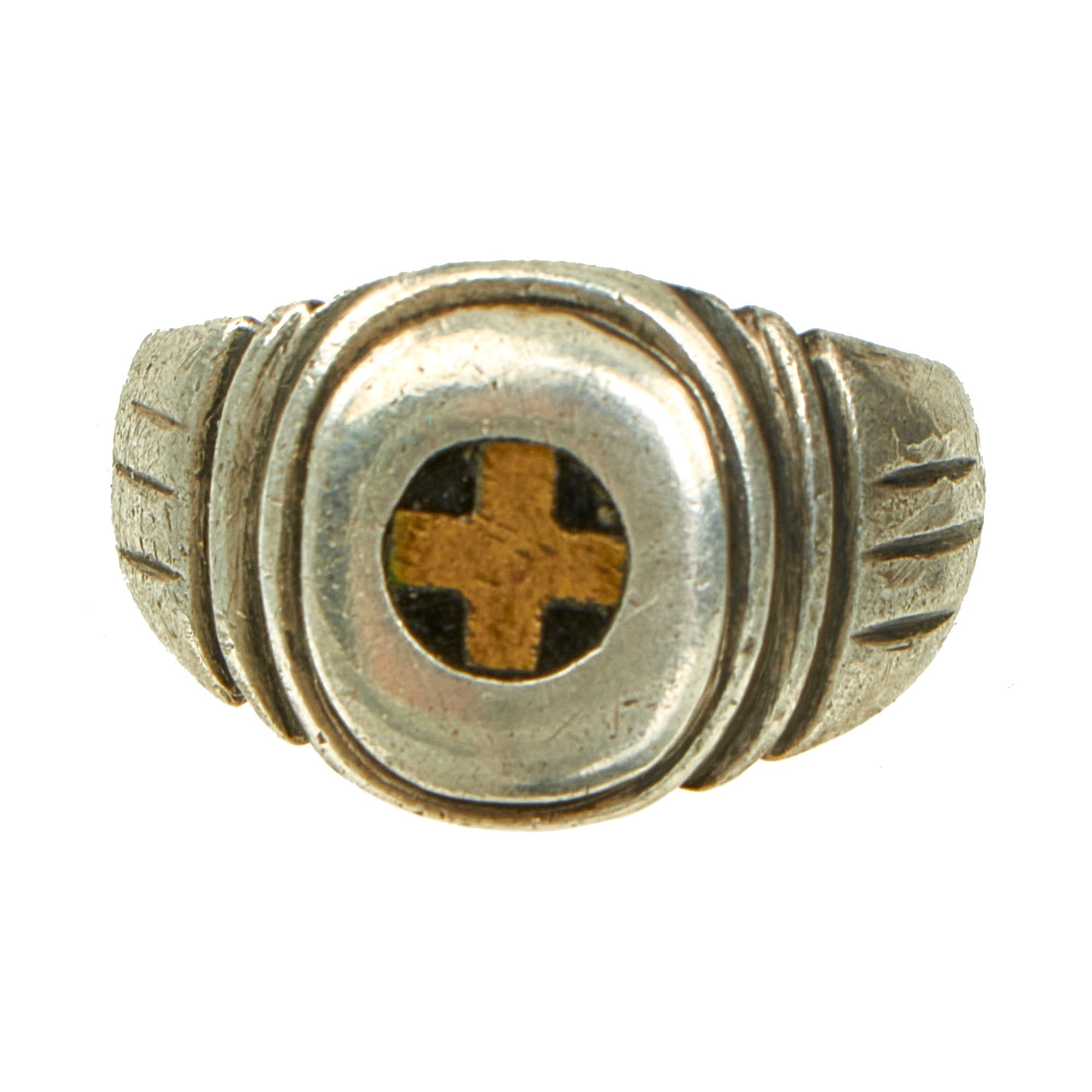 Original U.S. WWII Military Trench Art Ring Lot Featuring 33rd Infantr ...