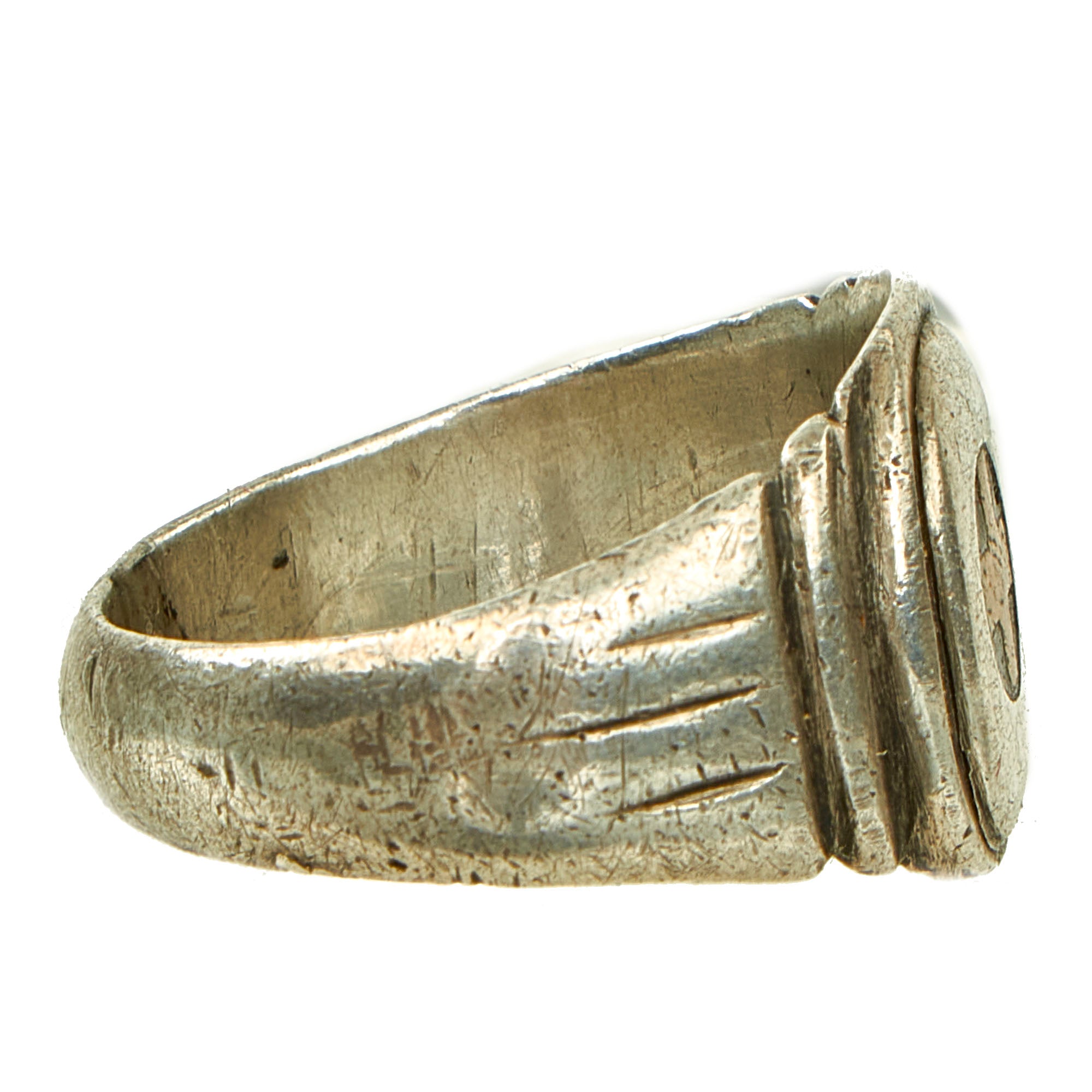 Original U.S. WWII Military Trench Art Ring Lot Featuring 33rd Infantr ...