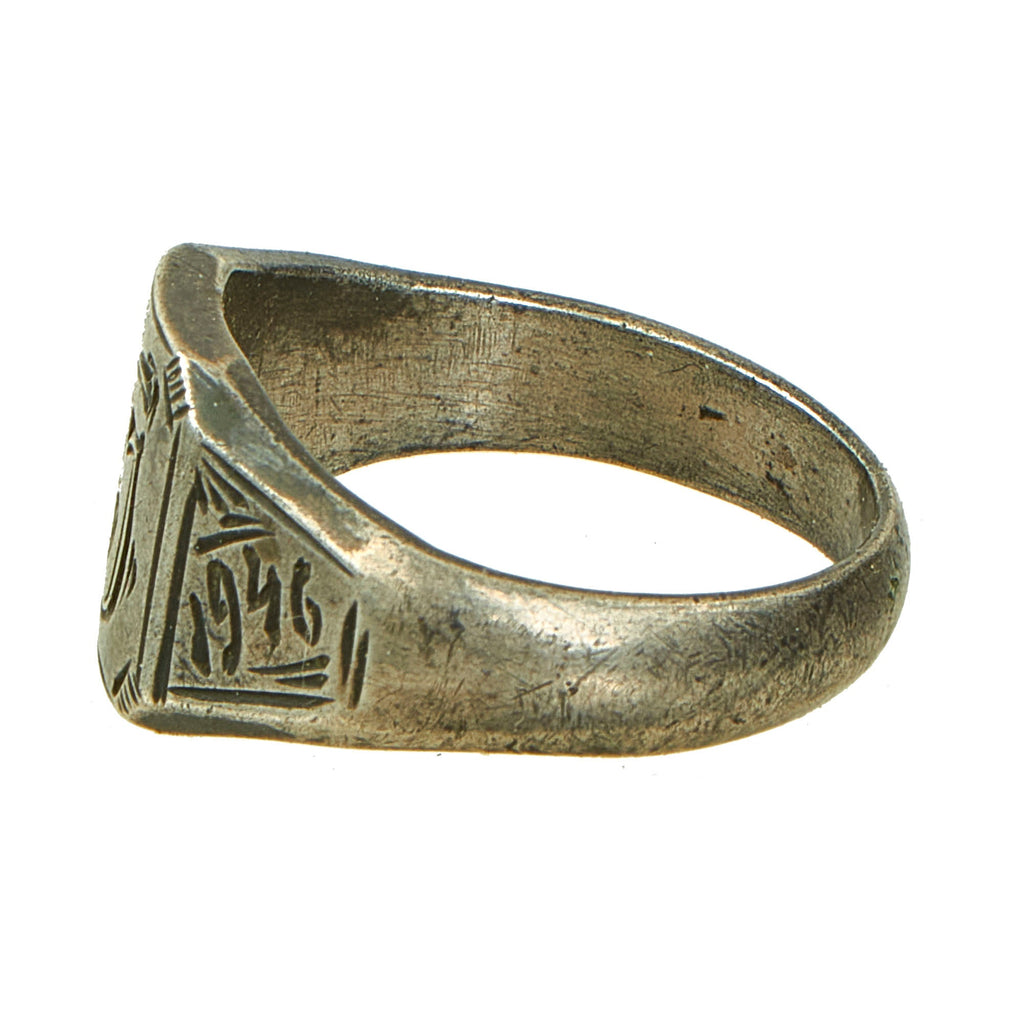 Original U.S. WWII Military Trench Art Ring Lot Featuring 3rd Army Rin ...