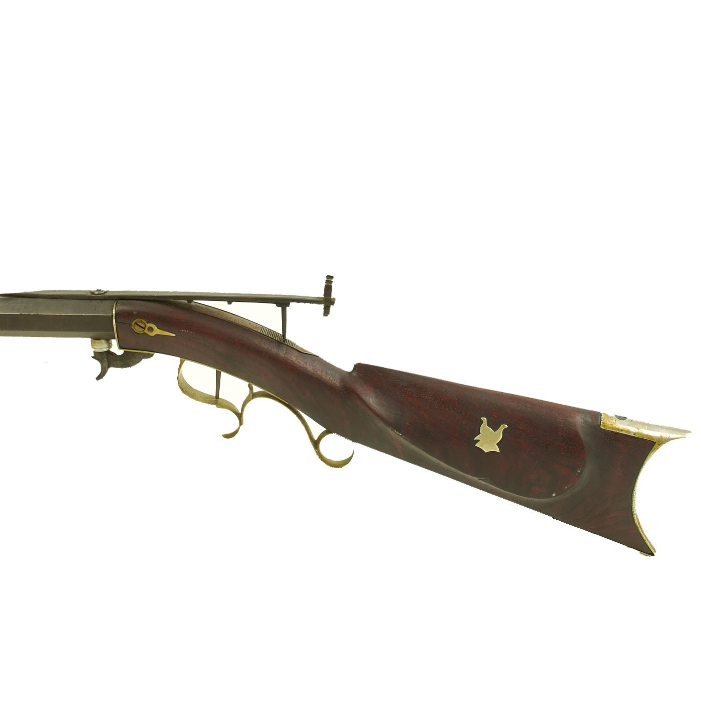 Original U.S. New England Underhammer Percussion Target Rifle with Nam ...