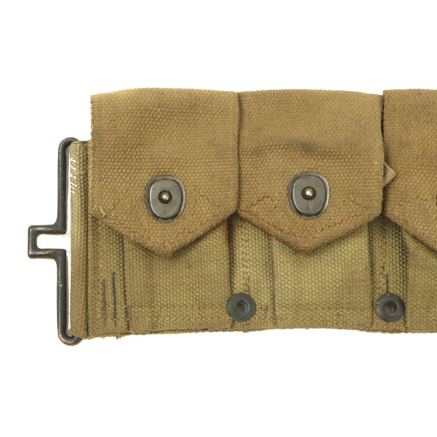 Original U.S. WWII Field Gear Set: M1923 Garand Belt & M1937 B.A.R. Ma ...