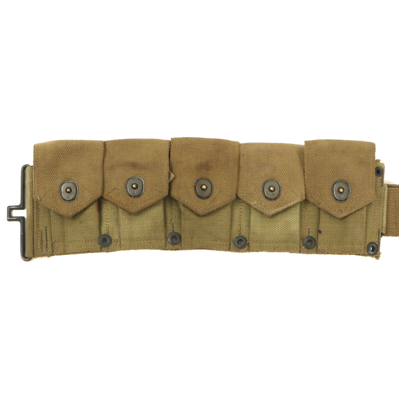 Original U.S. WWII Field Gear Set: M1923 Garand Belt & M1937 B.A.R. Ma ...