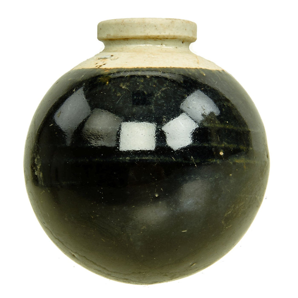 Original Japanese WWII Type 4 Ceramic Hand Grenade in Glazed Brown - I ...
