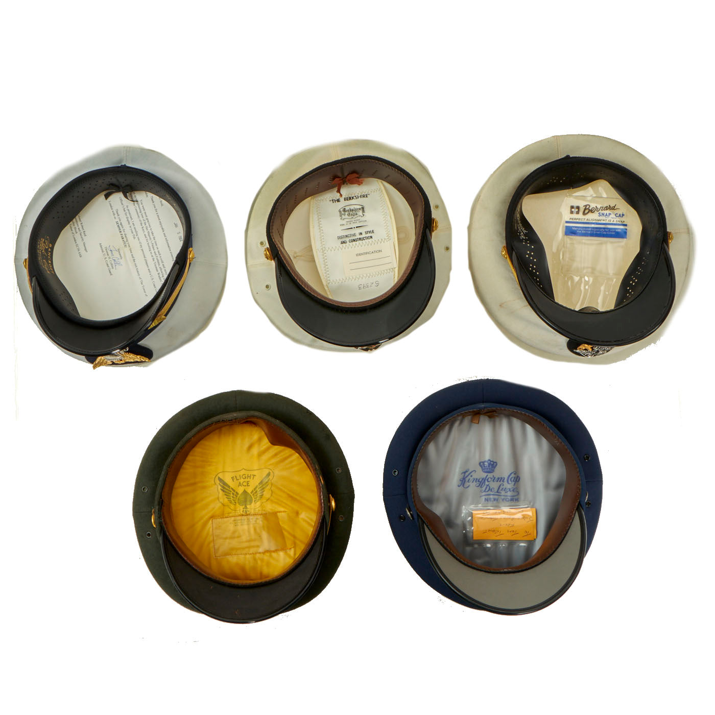 Original U.S. All Branches Service Peaked Visors USMC, Named USAF Viso ...