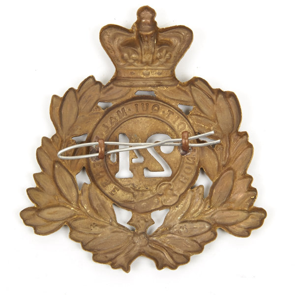 British Victorian Era 24th of Foot Helmet Plate – International ...