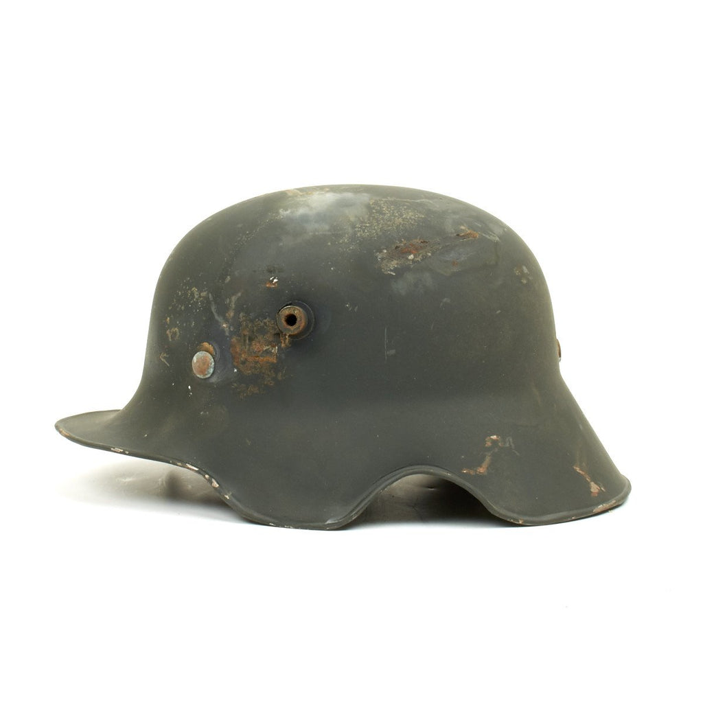 German WWI M18 Steel Ear Cut Out Cavalry Steel Helmet- Grade 2 ...