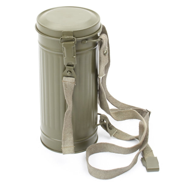 German WWII Gas Mask Can with Carry Straps – International Military ...