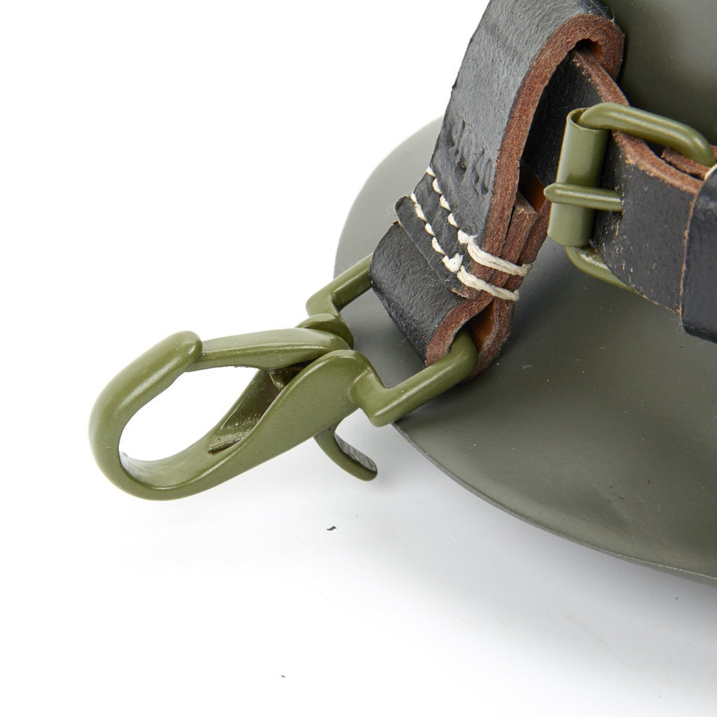 German WWII Helmet Black Leather Carry Strap – International Military ...