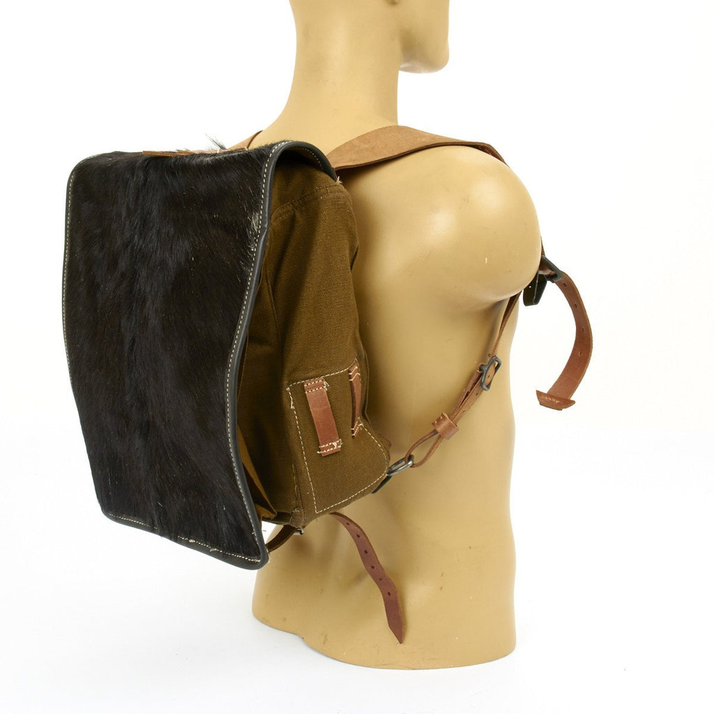 German WWII Tornister 34 Cowhide Backpack with Shoulder Straps ...