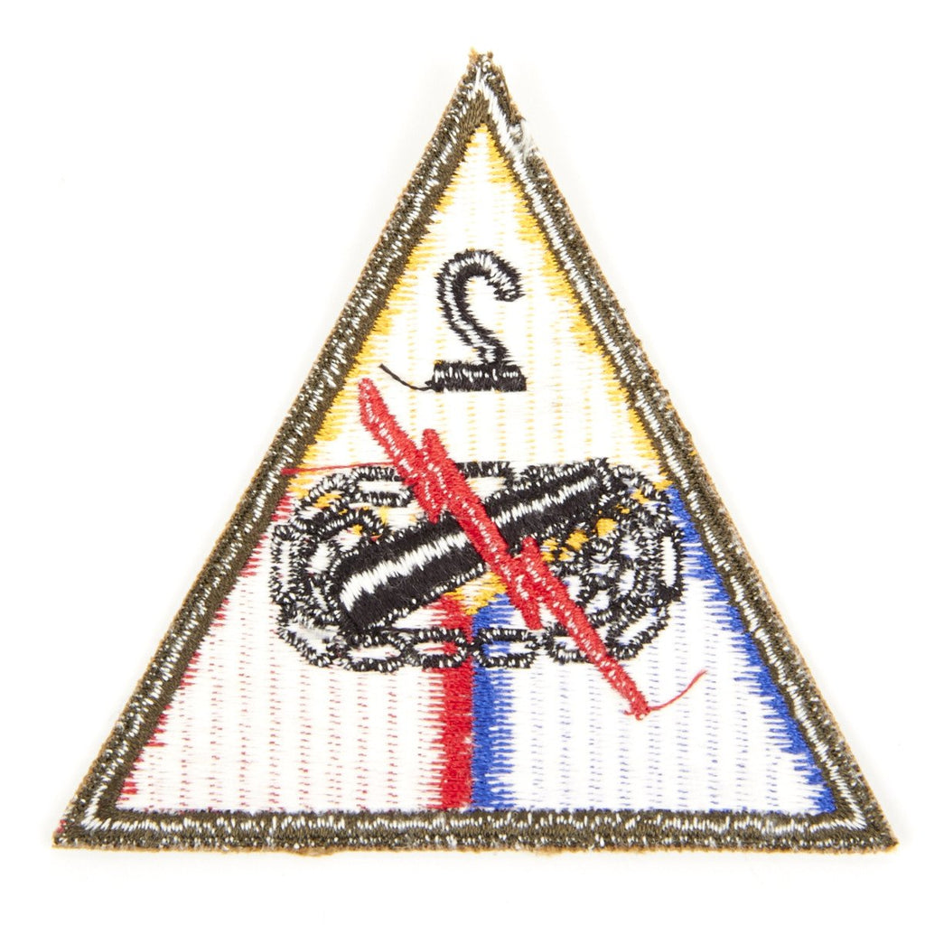 U.S. WWII 2nd Armored Division Shoulder Patch - Hell On Wheels ...