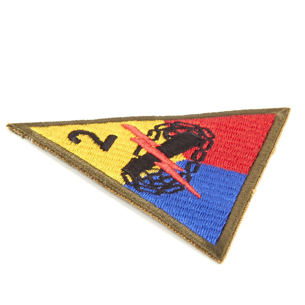 U.S. WWII 2nd Armored Division Shoulder Patch - Hell On Wheels ...