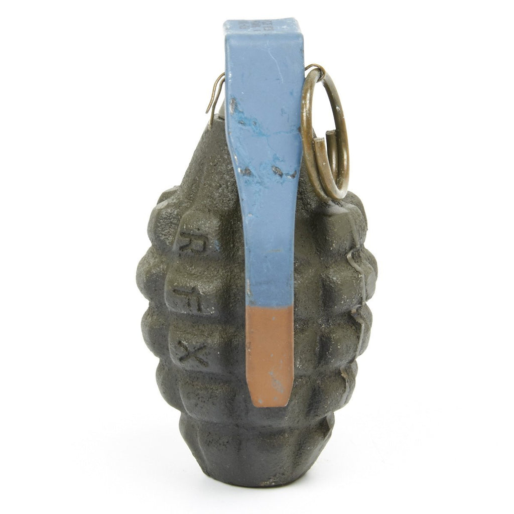 U.S. WWII Mk 2 Cast Iron Pineapple Grenade with Original Inert Spoon ...