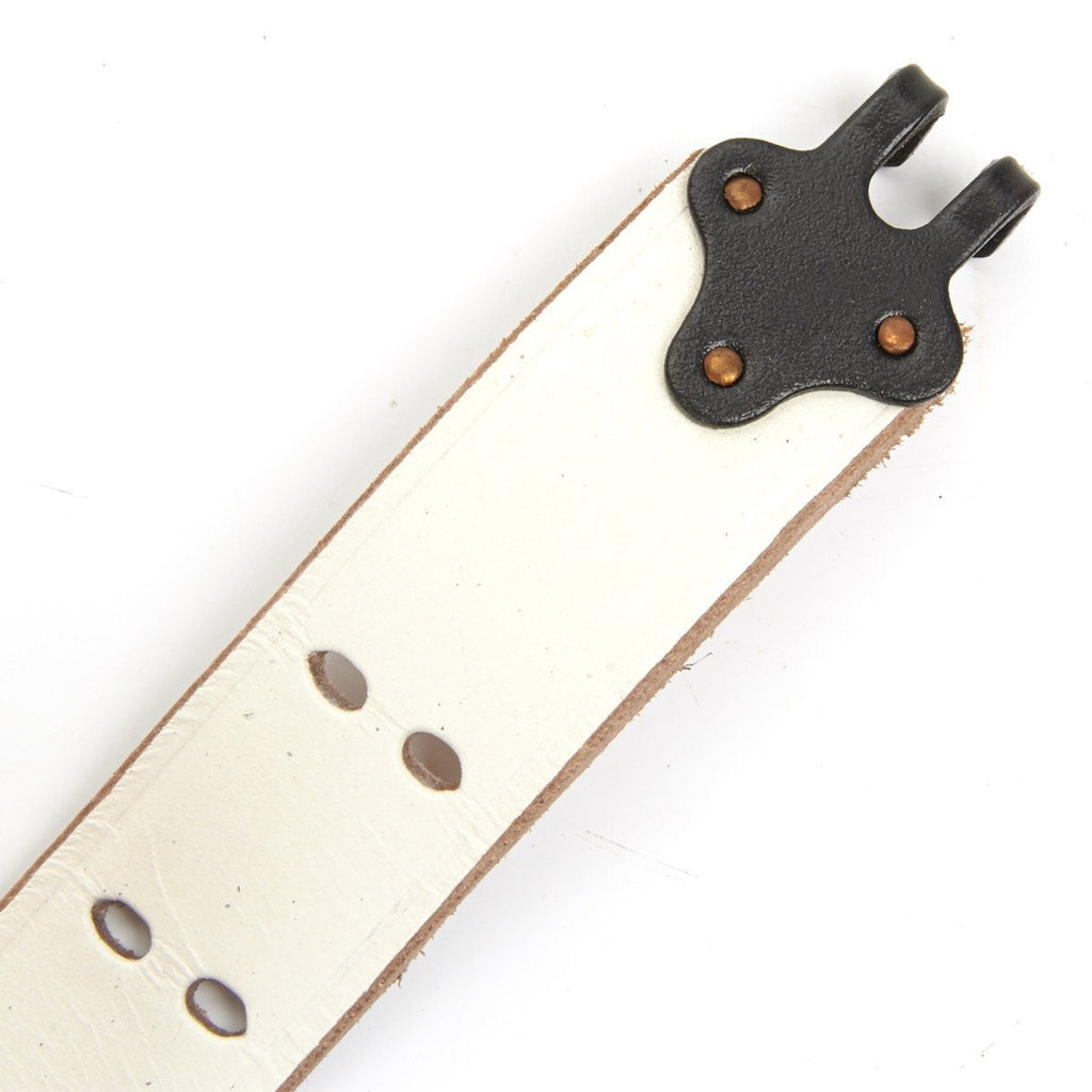 U.S. M1 Garand Rifle WWII 1907 Pattern White Leather Parade Sling with ...