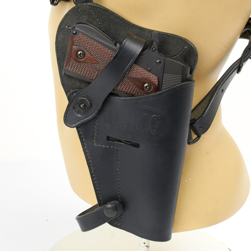 U.S. WWII .45 Cal M-7 Shoulder Holster Rig: U.S.M.C Black ...