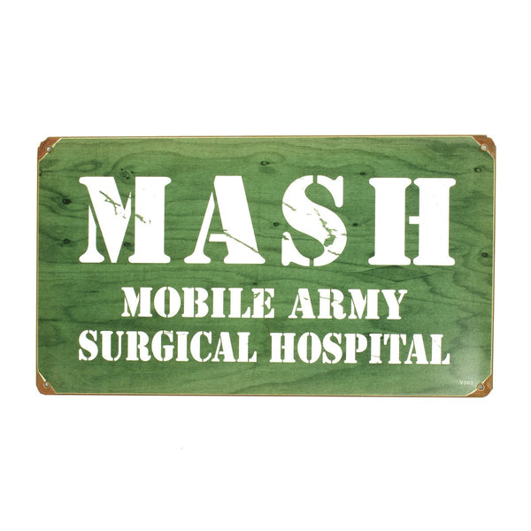 U.S. Vintage Metal Sign: MASH – International Military Antiques