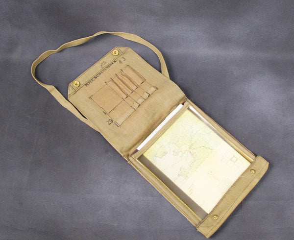 British WWII Officer Map Case: WW2 Dated – International Military Antiques