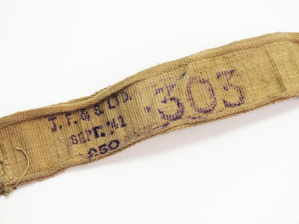 Original British WWII Dated Vickers Mk IV Ammunition Belt ...