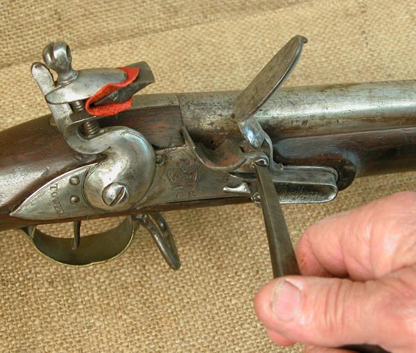 Original Antique Folding Flintlock Musket Combination Tool ...