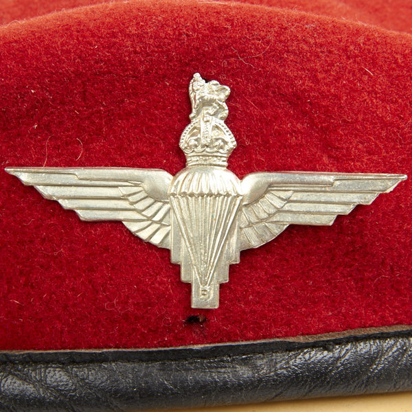 British WWII Style Parachute Regiment Beret with Reproduction Wings Ba ...