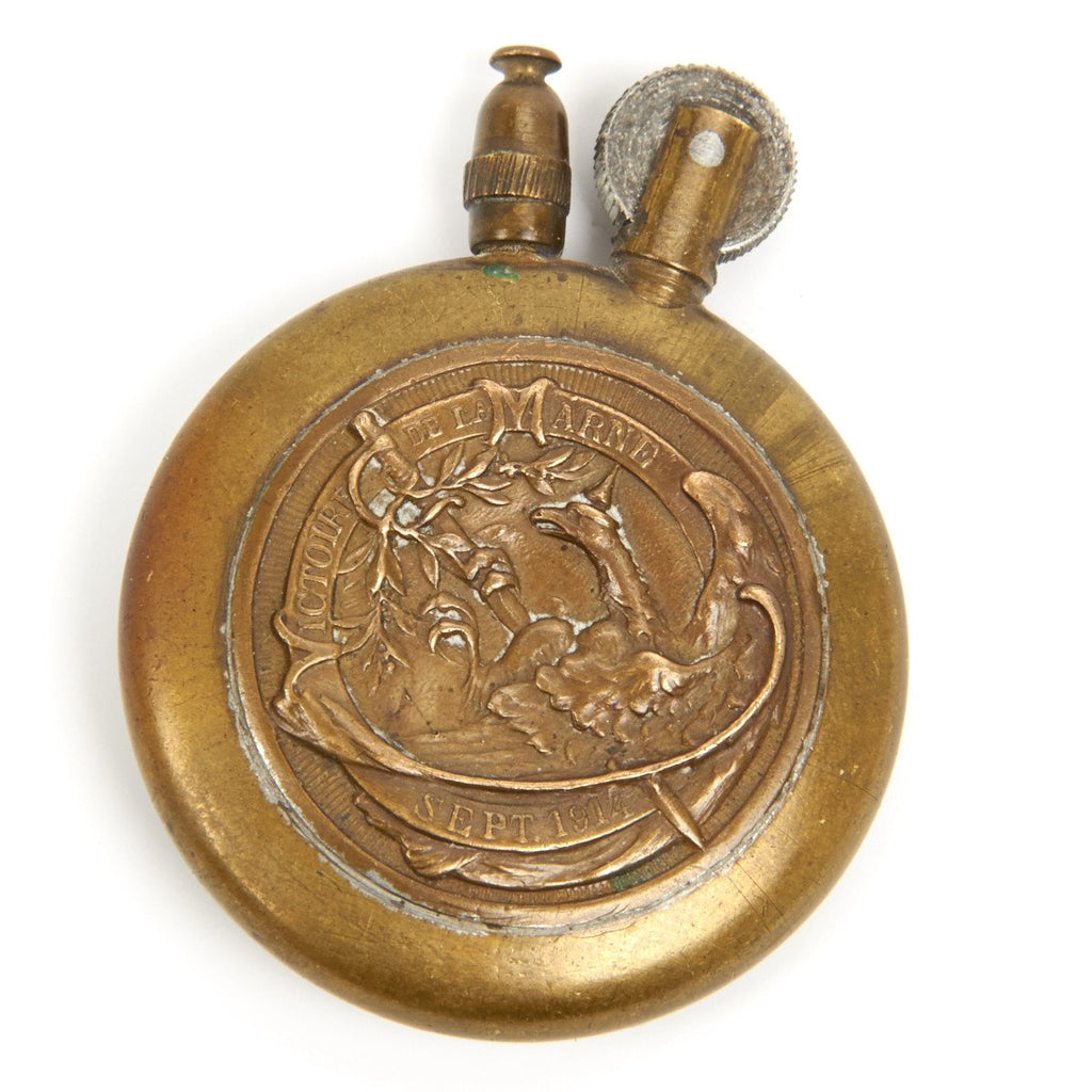 Original U.S. WWI All Brass Circular Military Cigarette Lighter with ...