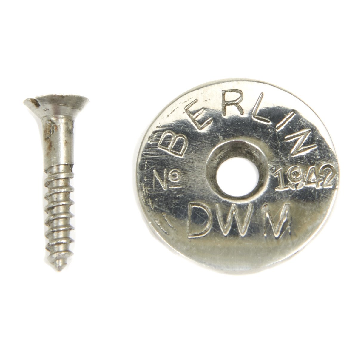 German WWII Mauser Rifle Butt Steel Marking Disc – International ...