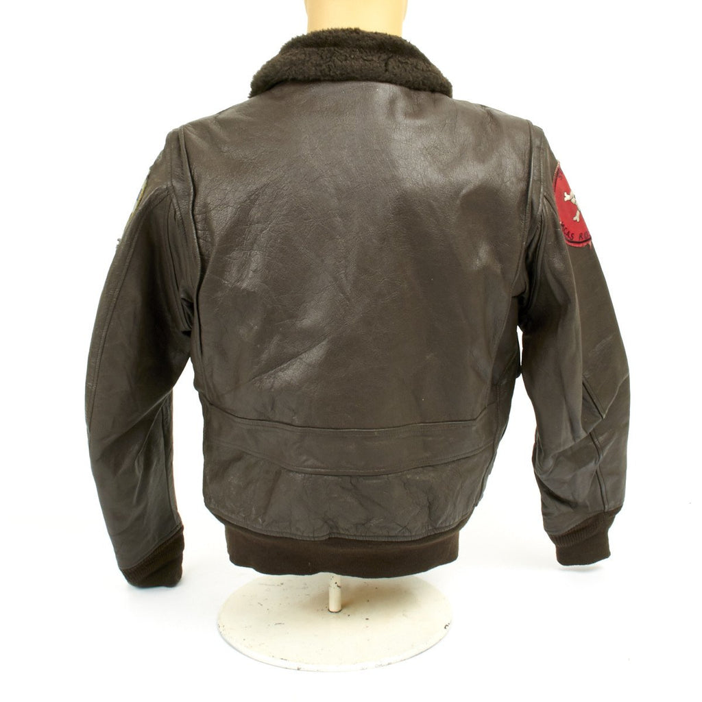 Original USMC Pilot Type G-1 Leather Flight Jacket Red Devils - Vietnam ...